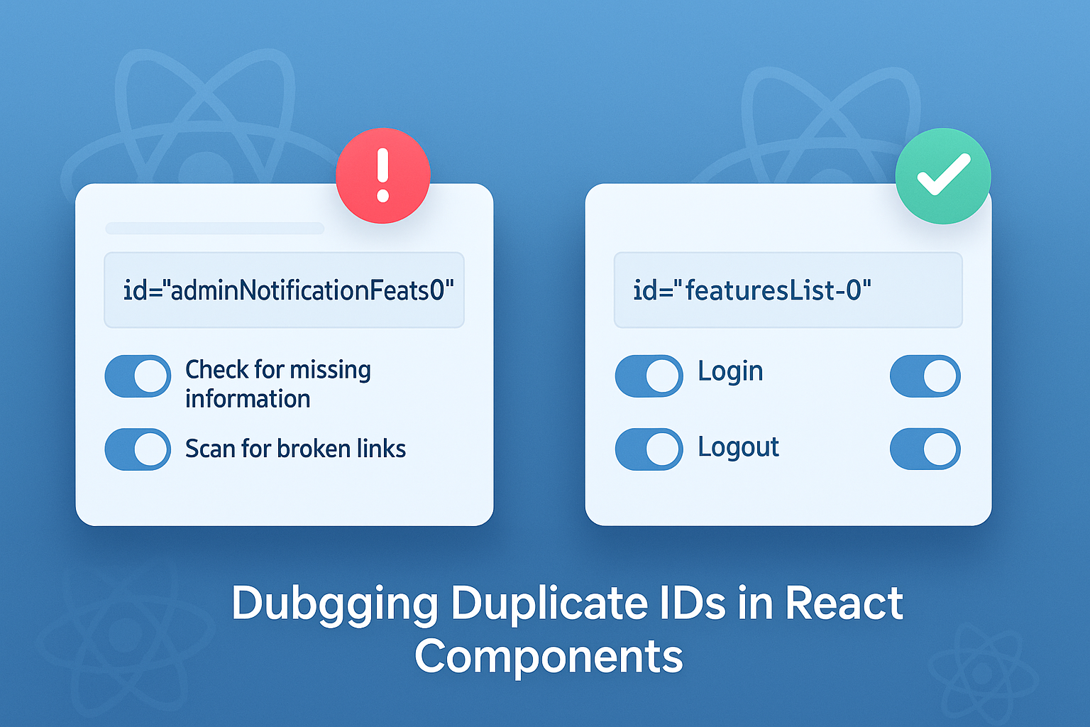 Blog: Debugging Duplicate IDs in React Components