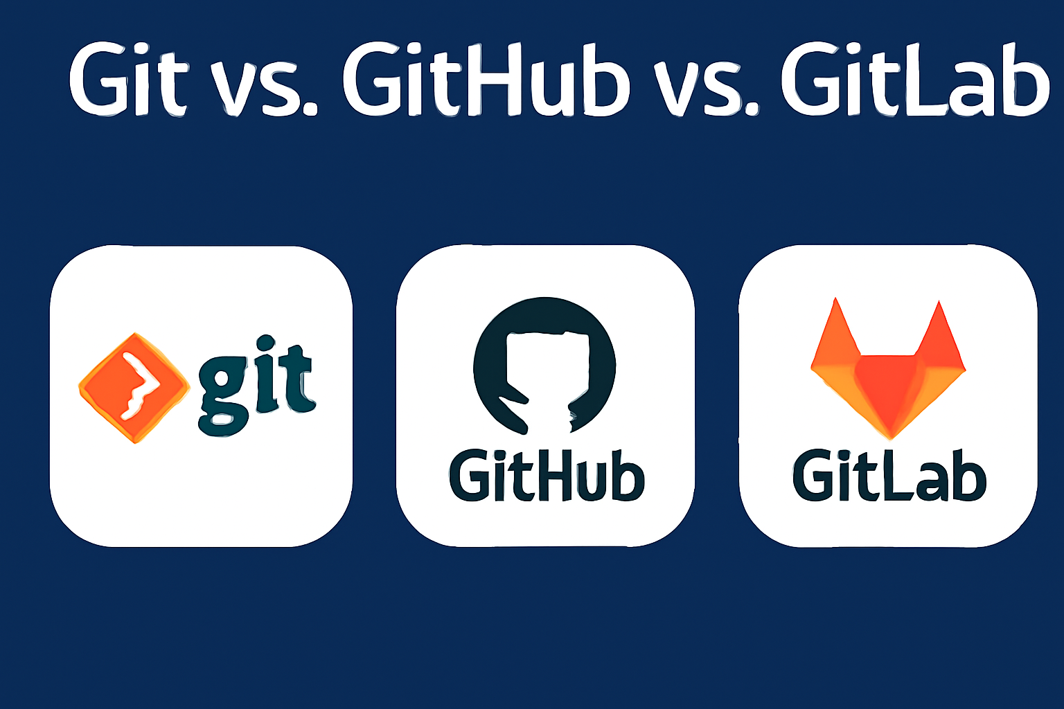 Git vs GitHub vs GitLab: Key Differences Explained